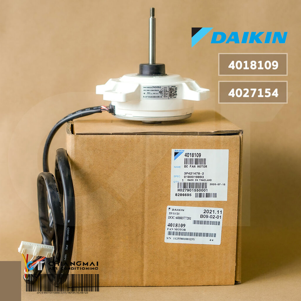 4018109 / 4027154 มอเตอร์แอร์ Daikin มอเตอร์แอร์ไดกิ้น มอเตอร์คอยล์ร้อน ...