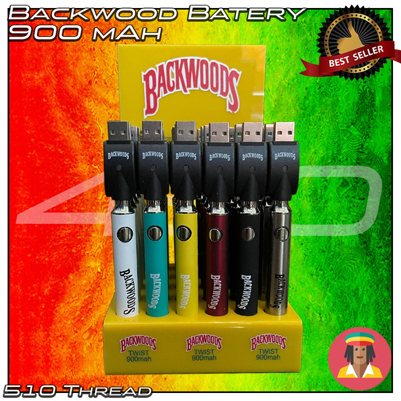 จัดส่งไว! Backwoods Battery 510 Thread 900mah Cartridges Pen Battery ...