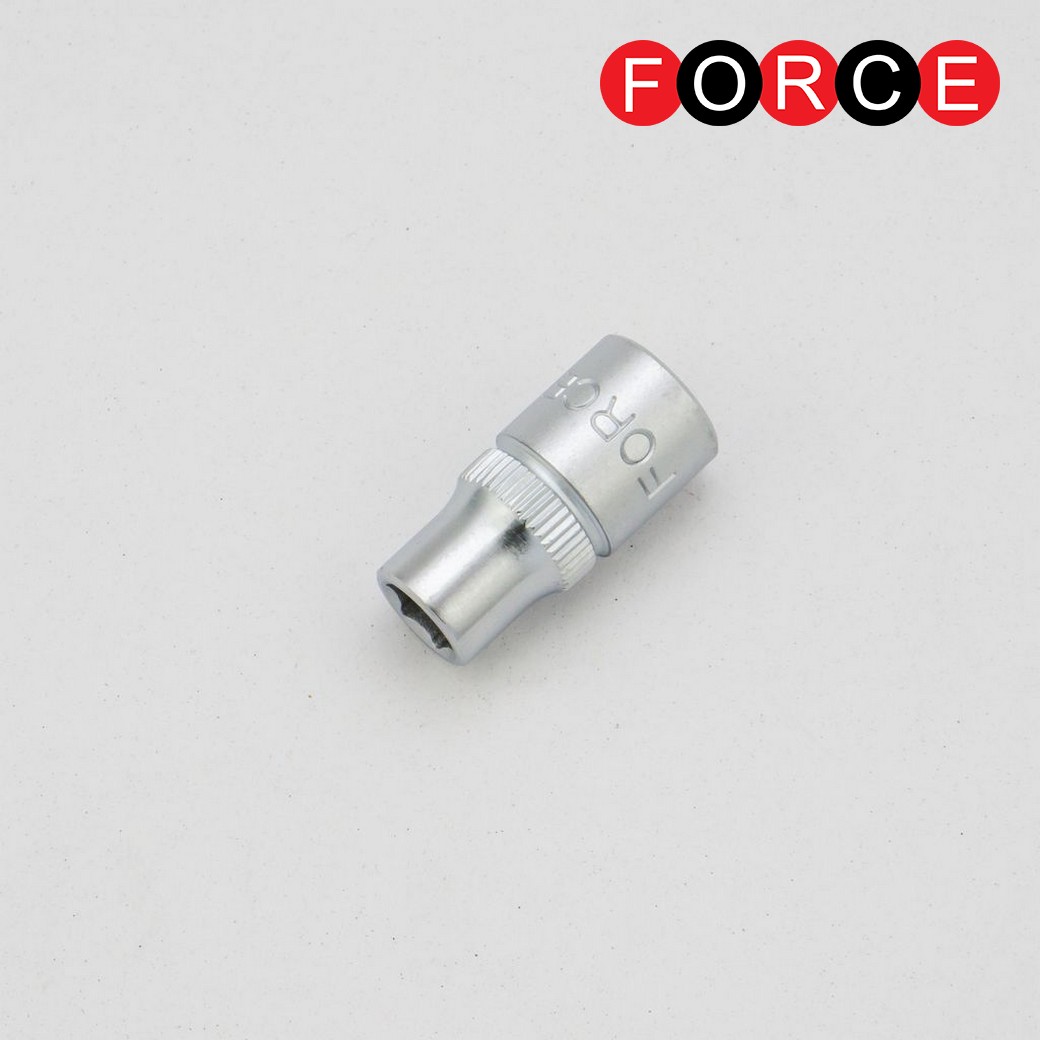 52506 ลูกบ็อกซ์สั้น1/4" 6เหลี่ยม NO.6 FORCE made in taiwan **พร้อมจัด ...