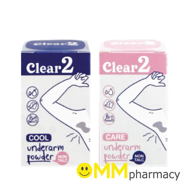Clear2 Care Underarm Powder เคลียร์ทู แคร์ อันเดอร์อาร์ม พาวเดอร์ 15 ...