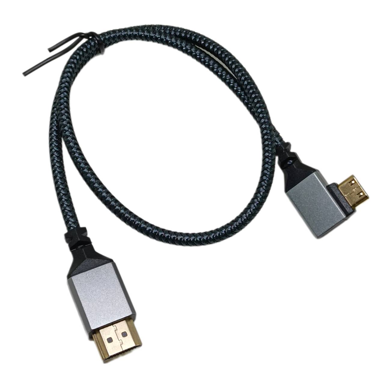สาย mini HDMI แบบสั้น 50cm V2.0 MINI HDMI Cable Left turn Right turn ...