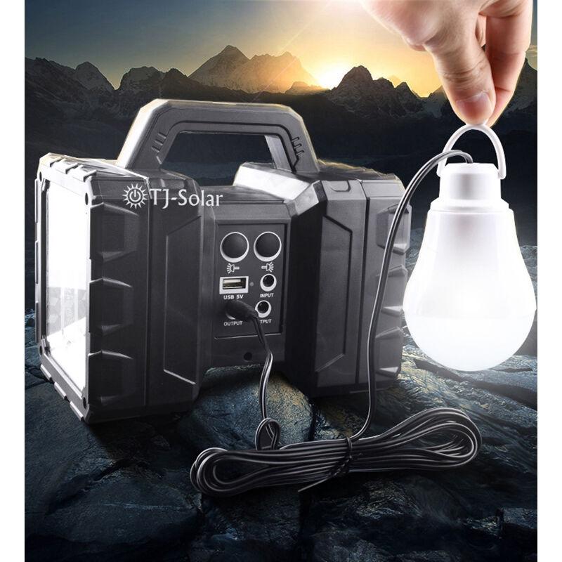 TJ-SOLAR JDG98 ชุด solar cell อเนกประสงค์ (ขนาดพกพา 7000 mAh) - หลอดไฟ ...