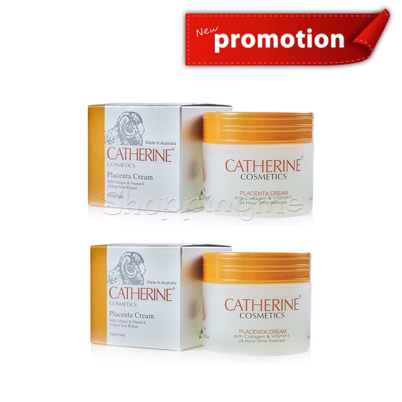 (ส่งฟรี) ครีมรกแกะ Catherine ® Cosmetics Placenta Cream with Collagen ...