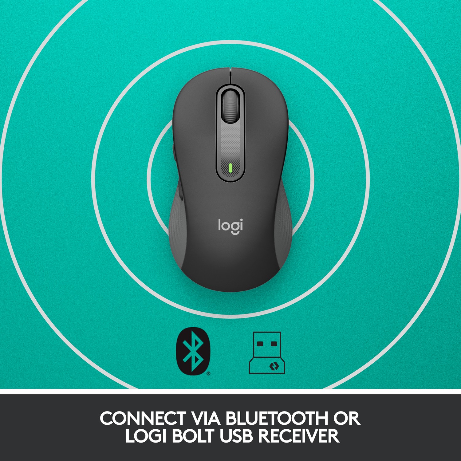 Logitech Signature M650L Wireless Mouse Bluetooth and USB - Graphite ...