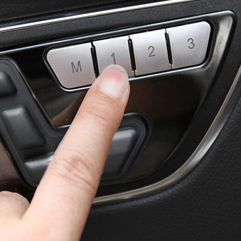 12Pcs Car Door Memory Seat Lock Unlock Adjust Switch Button Cover Trim ...