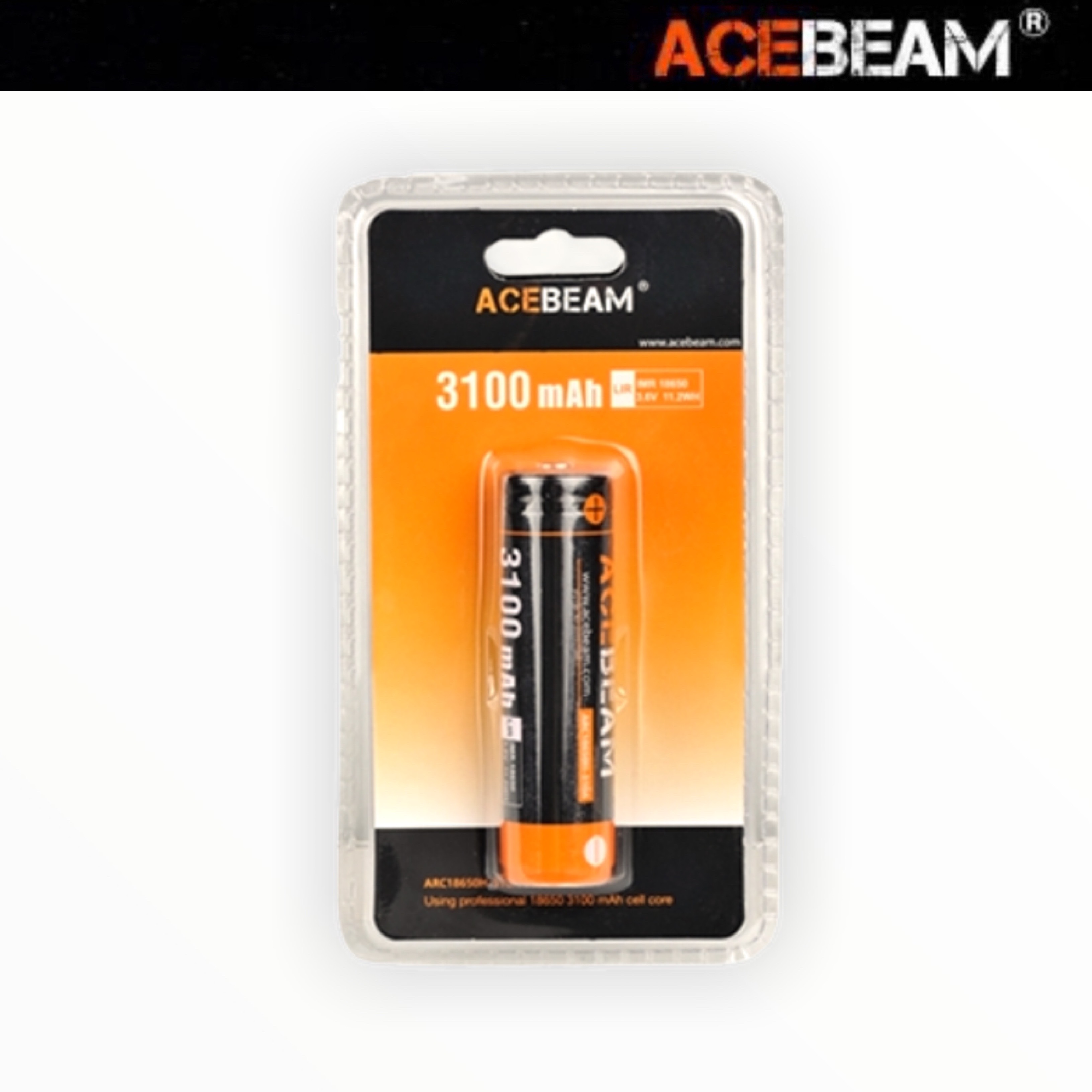 ACEBEAM LIR18650 3100mAh 3.6V 20A High-drain Li-ion Rechargeable ...