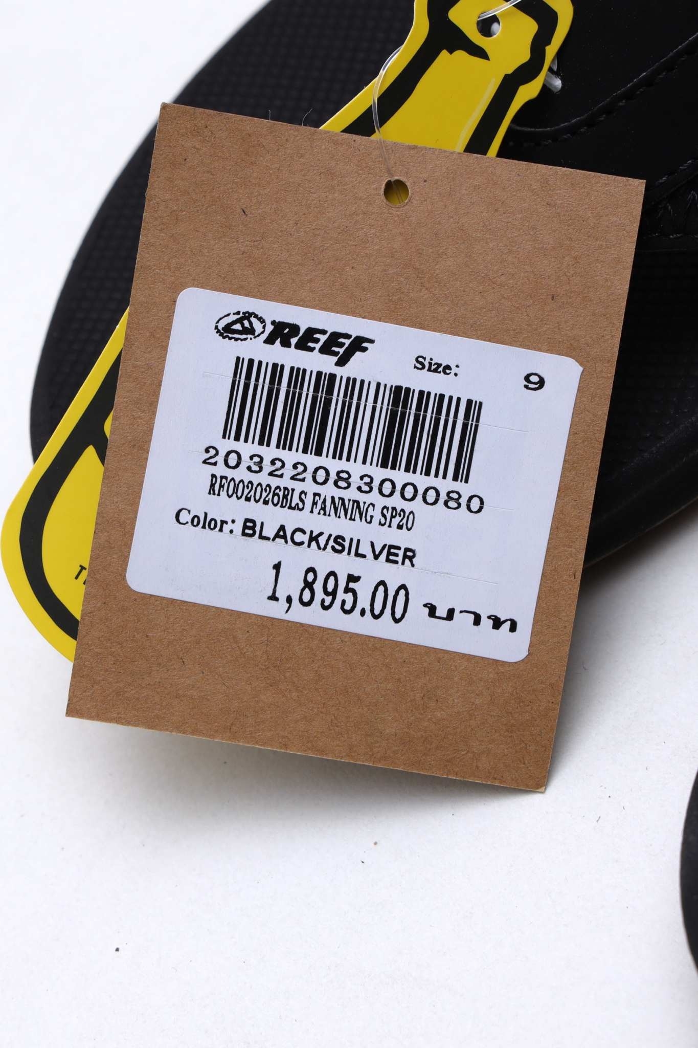 REEF รองเท้าแตะผู้ชาย REEF FANNING - BLACK/SILVER SP20 ( RF002026BLS ...
