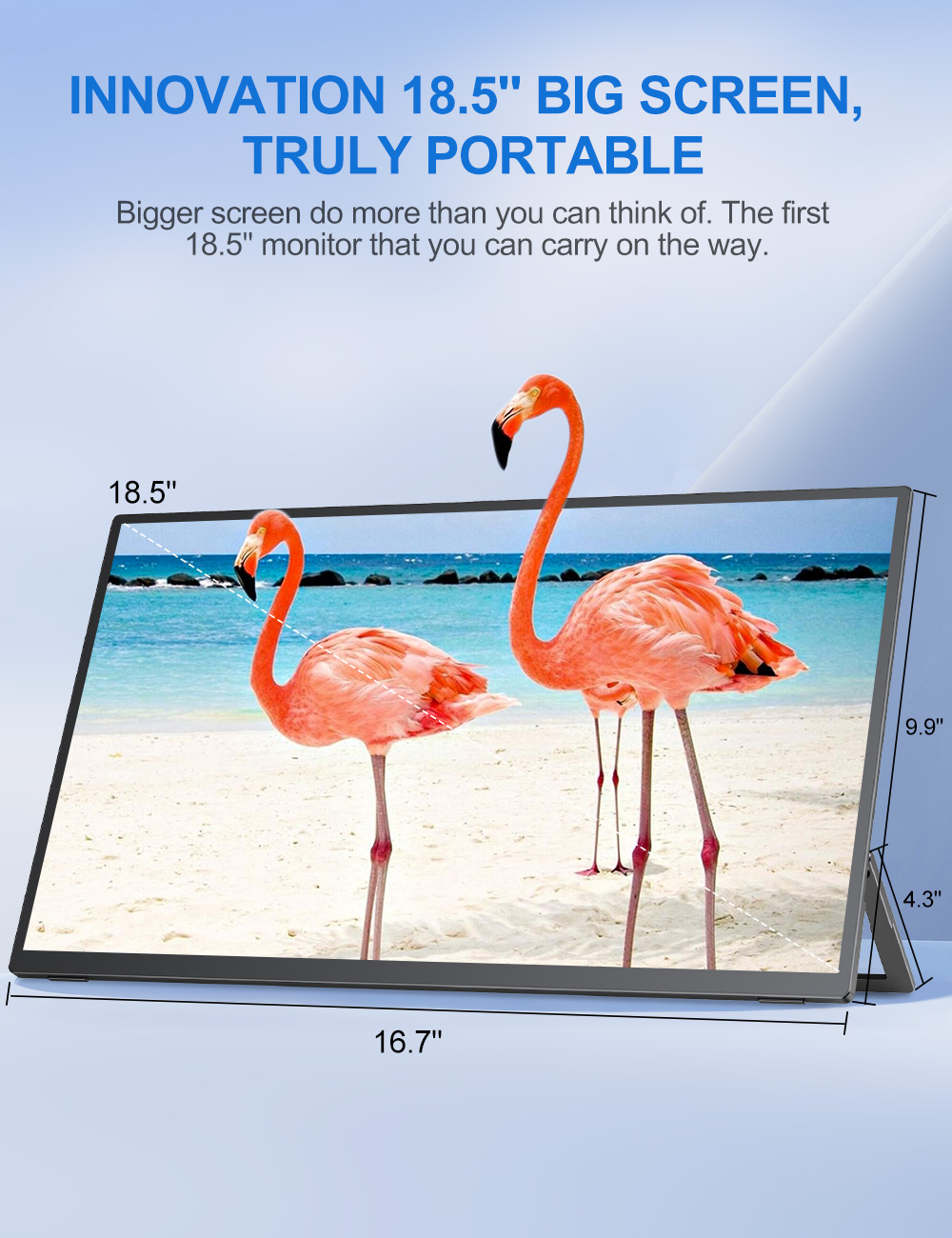 UPERFECT 18.5inch portable monitor 120hz monitor gaming จอแสดงผลแบบพกพา ...