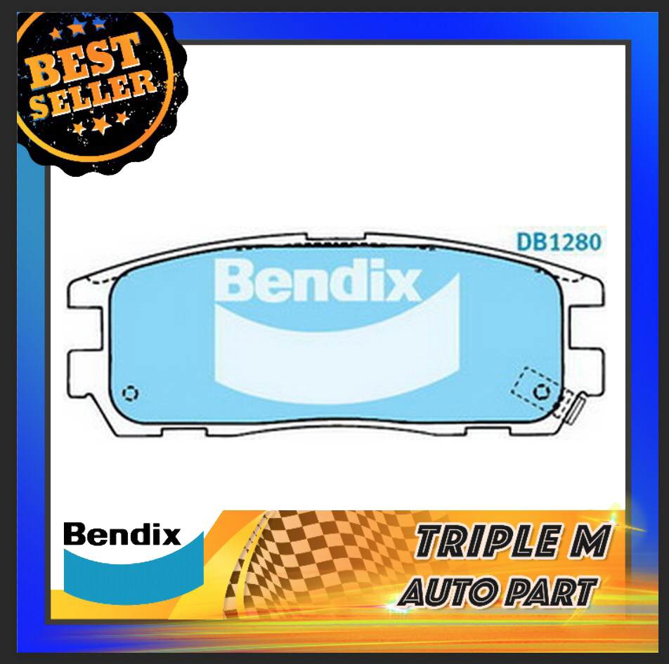 BENDIX ผ้าเบรคหลัง Isuzu TROOPER /93-on BENDIX เกรด General CT DB1280 1 ...