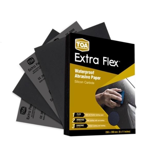 กระดาษทรายน้ำ TOA Extra Flex มีครบทุกเบอร์ (80-2000) กระดาษทราย กระดาษ ...