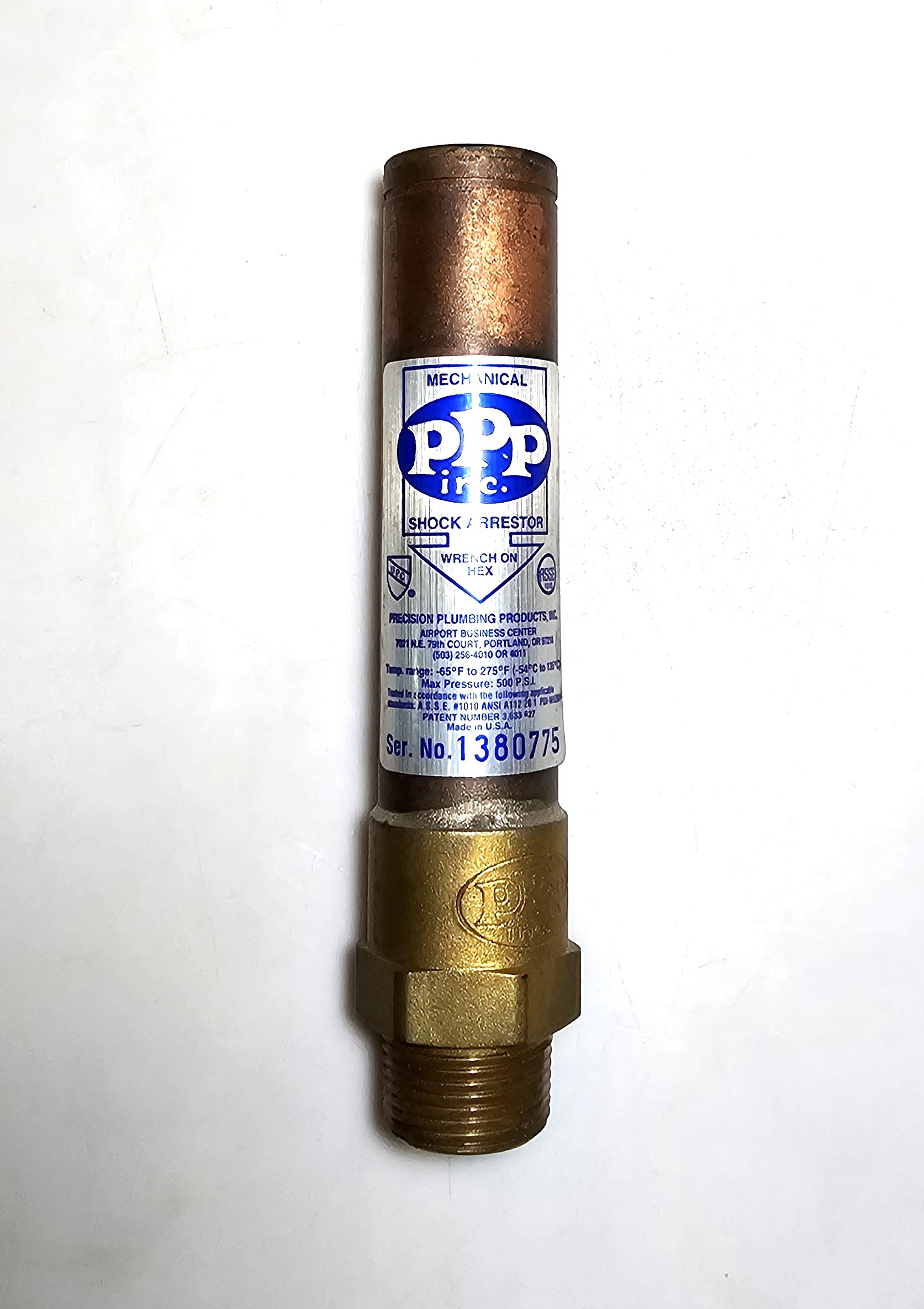 Water hammer arrestors "PPP" วาล์วกันน้ำกระแทก ขนาด 1/2" , 3/4" , 1 ...