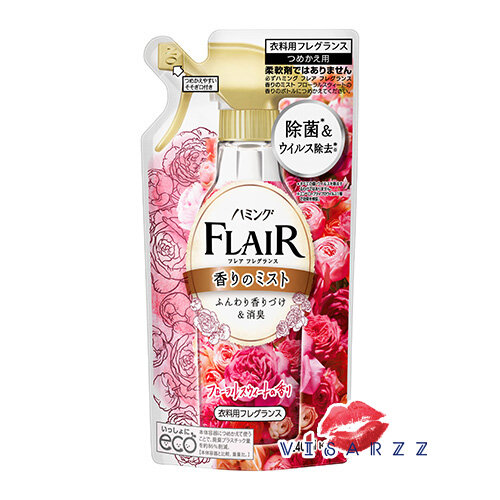 (Refill ถุงสีชมพู กลิ่น Floral Sweet) Kao Flair Fragrance Styling Mist 240mL สเปรย์ฉีดผ้าเรียบ ...