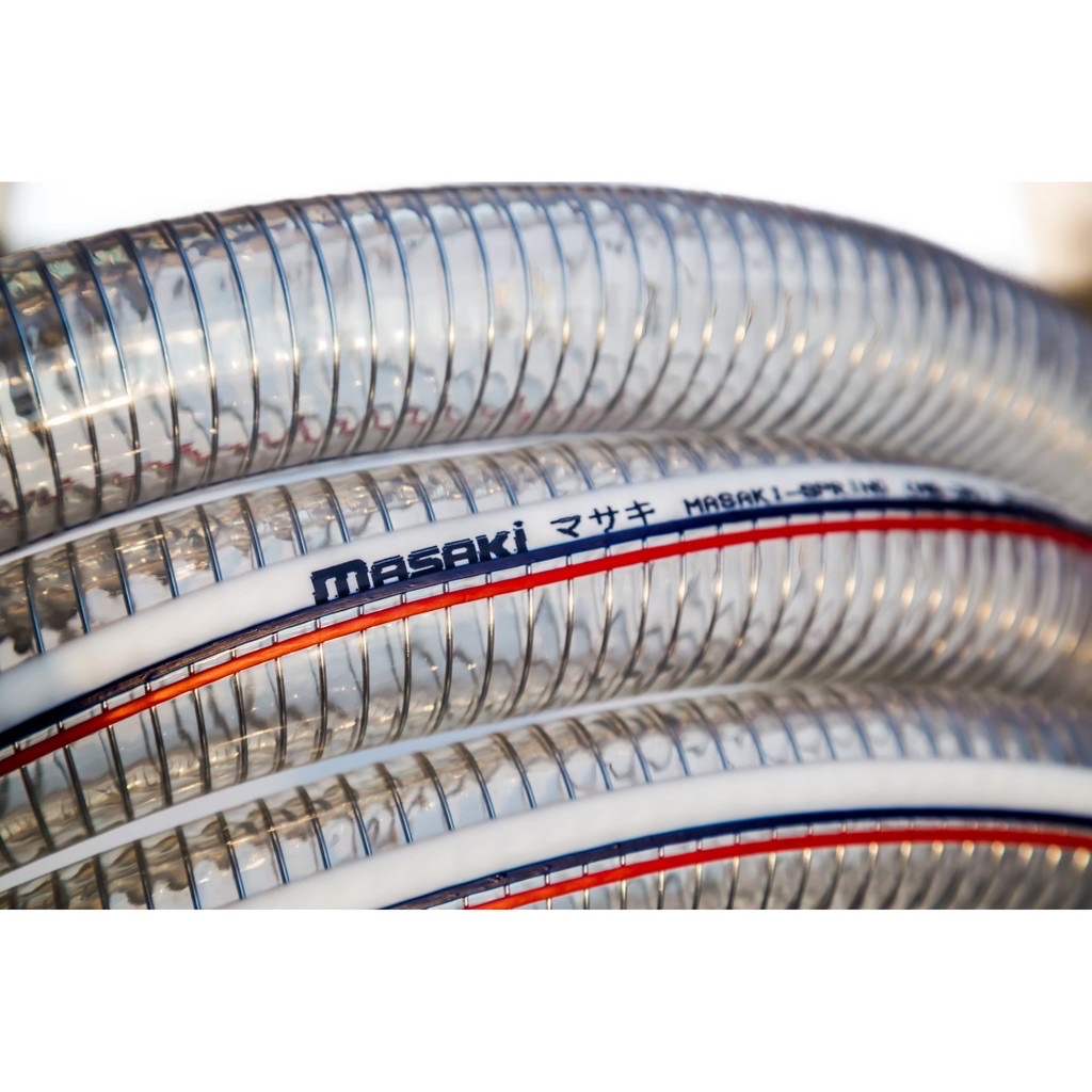 [ร้านสำเพ็ง2] MASAKI PVC Spring hose 1/2" ถึง 1-1/2" สายพีวีซีใสไส้ลวด ...