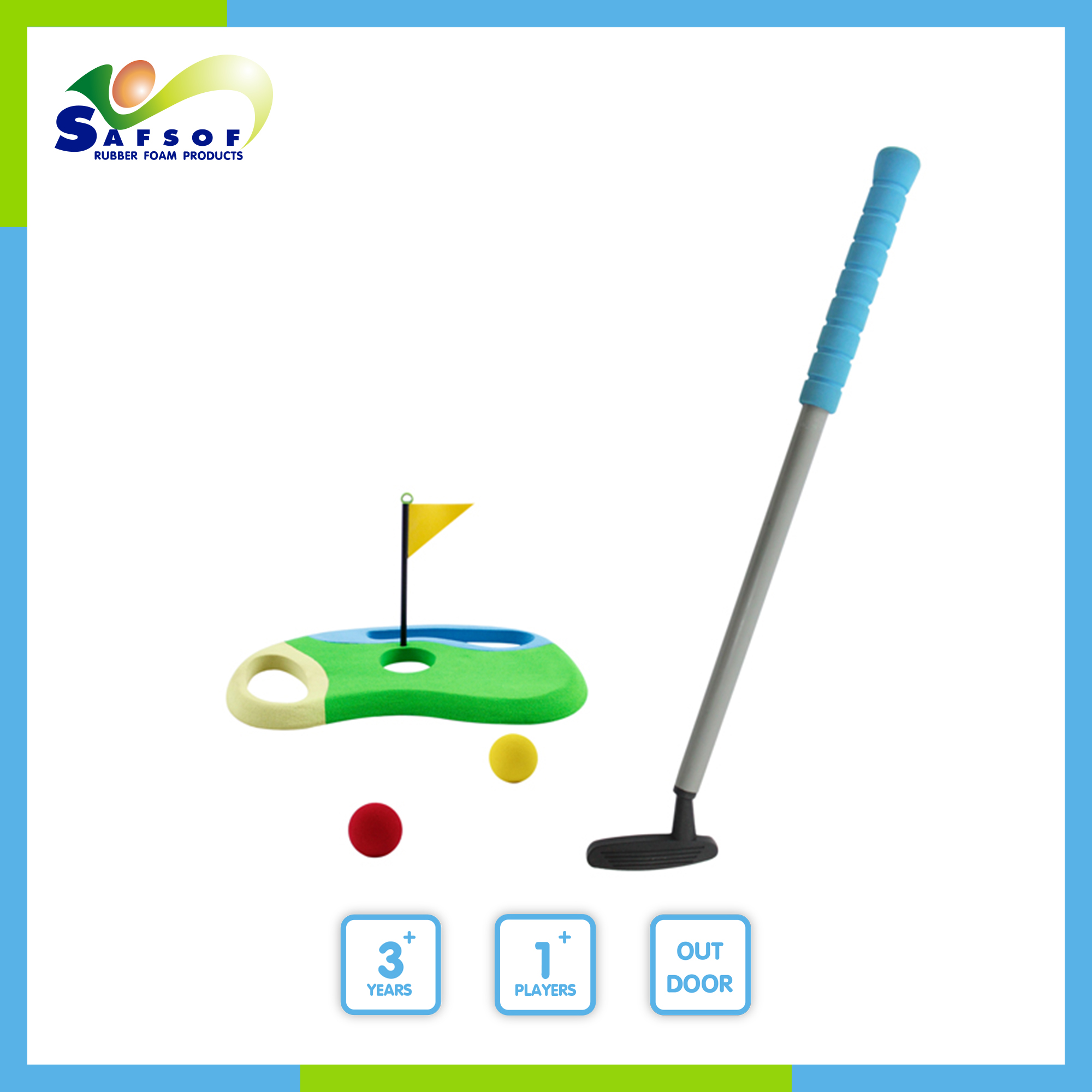 Safsof golf game learning toy with soft ball - กอล์ฟ ของเล่นเสริมสร้าง ...