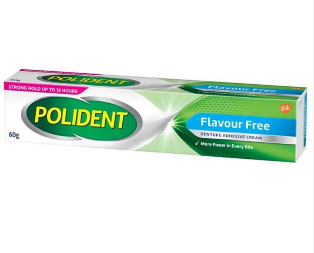 Polident ครีมติดฟันปลอม โพลิเดนท์ สูตรปราศจากสารแต่งสี กลิ่น และรสชาติ ...