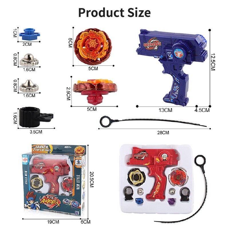 HDY Double Launcher Beyblade Burst Spinning Top ชุดเด็กโลหะผสมต่อสู้ ...