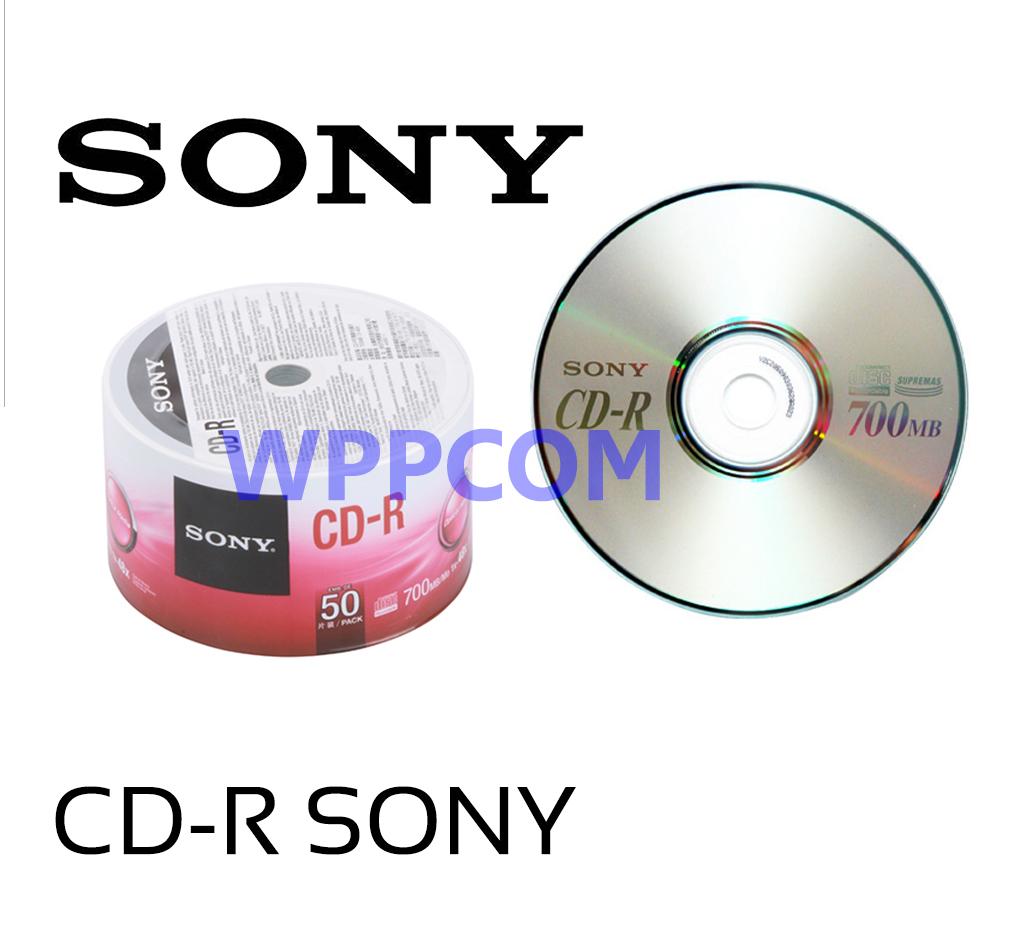 แผ่นซีดี CD CD-R ยี่ห้อ SONY แท้ ความจุ 700MB Pack 50 แผ่น | Lazada.co.th