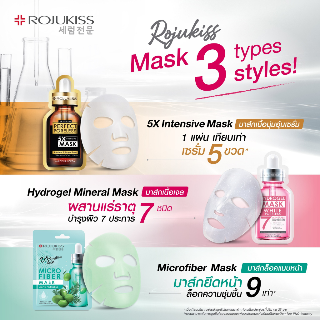 กล่องx12 โรจูคิส Rojukiss Mask 5XHydrogel Mask 7X โรจูคิสมาส์ก แผ่น ...