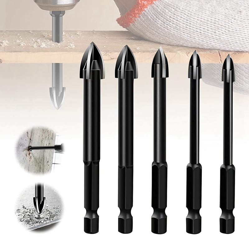 Multifunctional Cross Alloy Drill Bit Tip High-Performance Utility ...