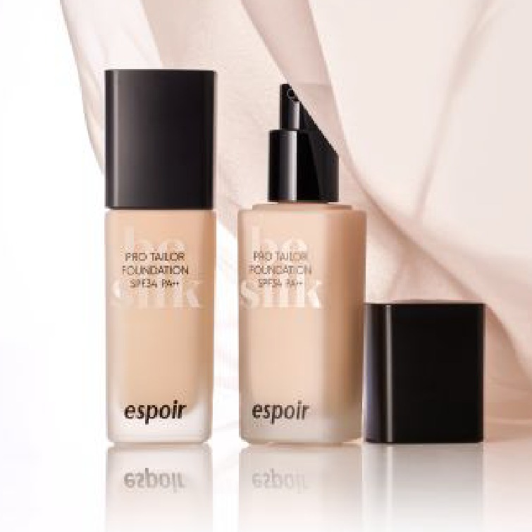 Espoir Pro Tailor Foundation Be Silk Spf34 Pa++ รองพื้นเนื้อลิควิด ...