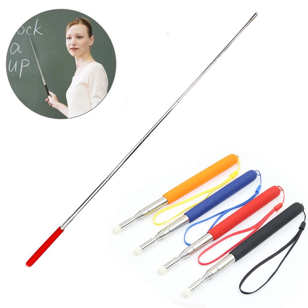 MHEW 1M Stainless Steel Retractable Extendable Classroom Pointer Pen ...