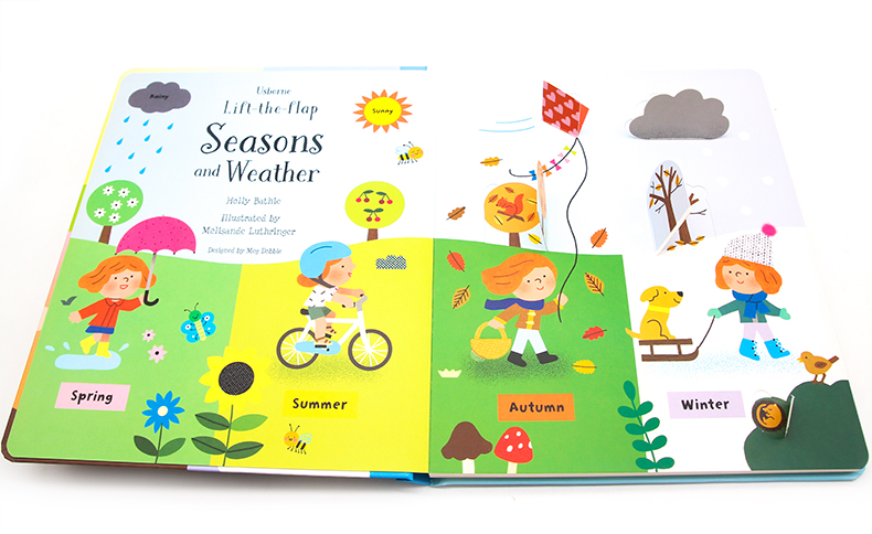(In StocK) พร้อมส่ง หนังสือบอร์ดบุ๊ค Usborne Lift-the-Flap Seasons and ...