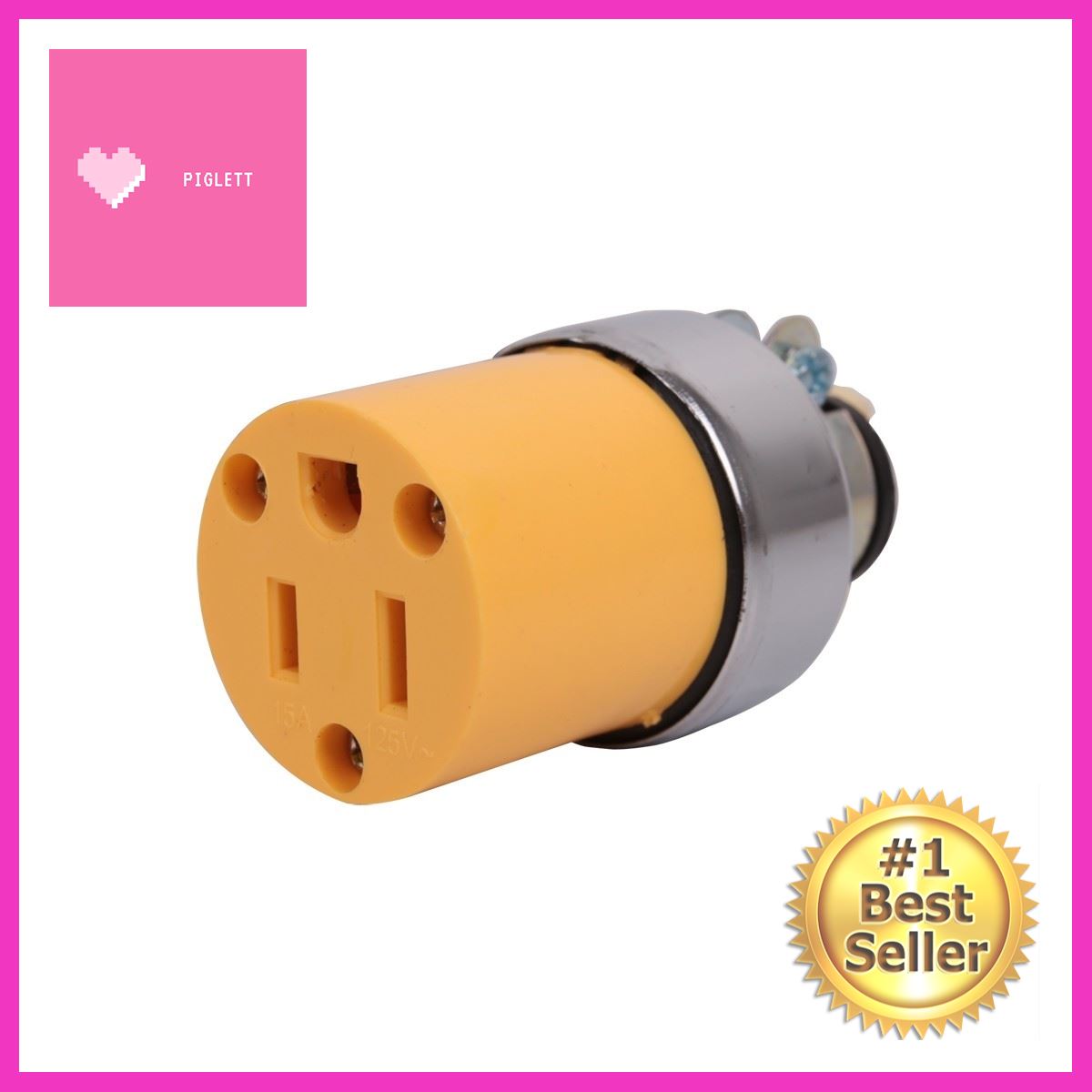 ปลั๊กพาวเวอร์ 3 ช่อง ตัวเมียเหล็ก รุ่น U44-3S **สินค้าแนะนำ** - Piglett ...