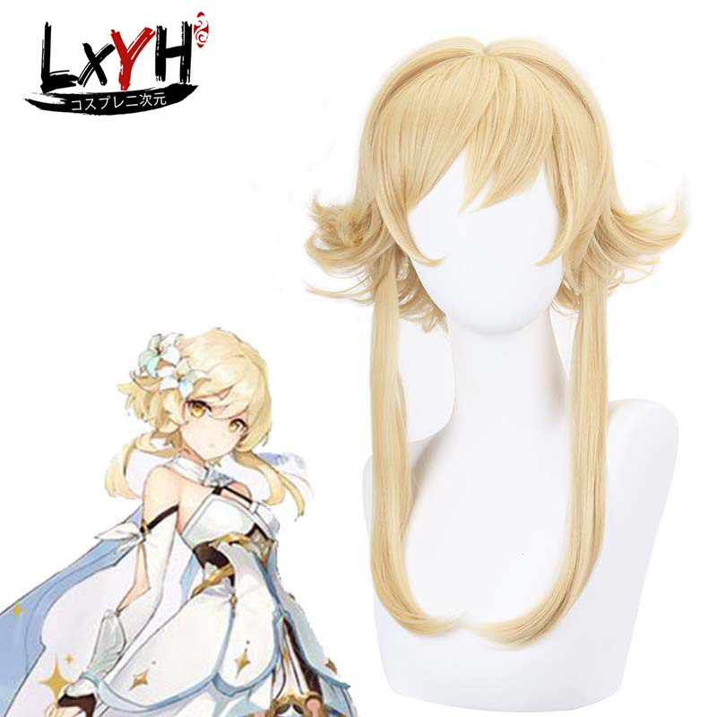 [LXYH- COSER KING] Game Genshin Lumine Wig Cosplay Costume Dress Props ...