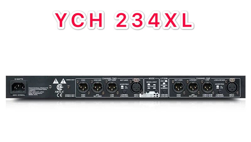 YCH สเตอริโอครอสโอเวอร์ CROSSOVER 234XL 2-way / 3-way 4-way Crossover ...
