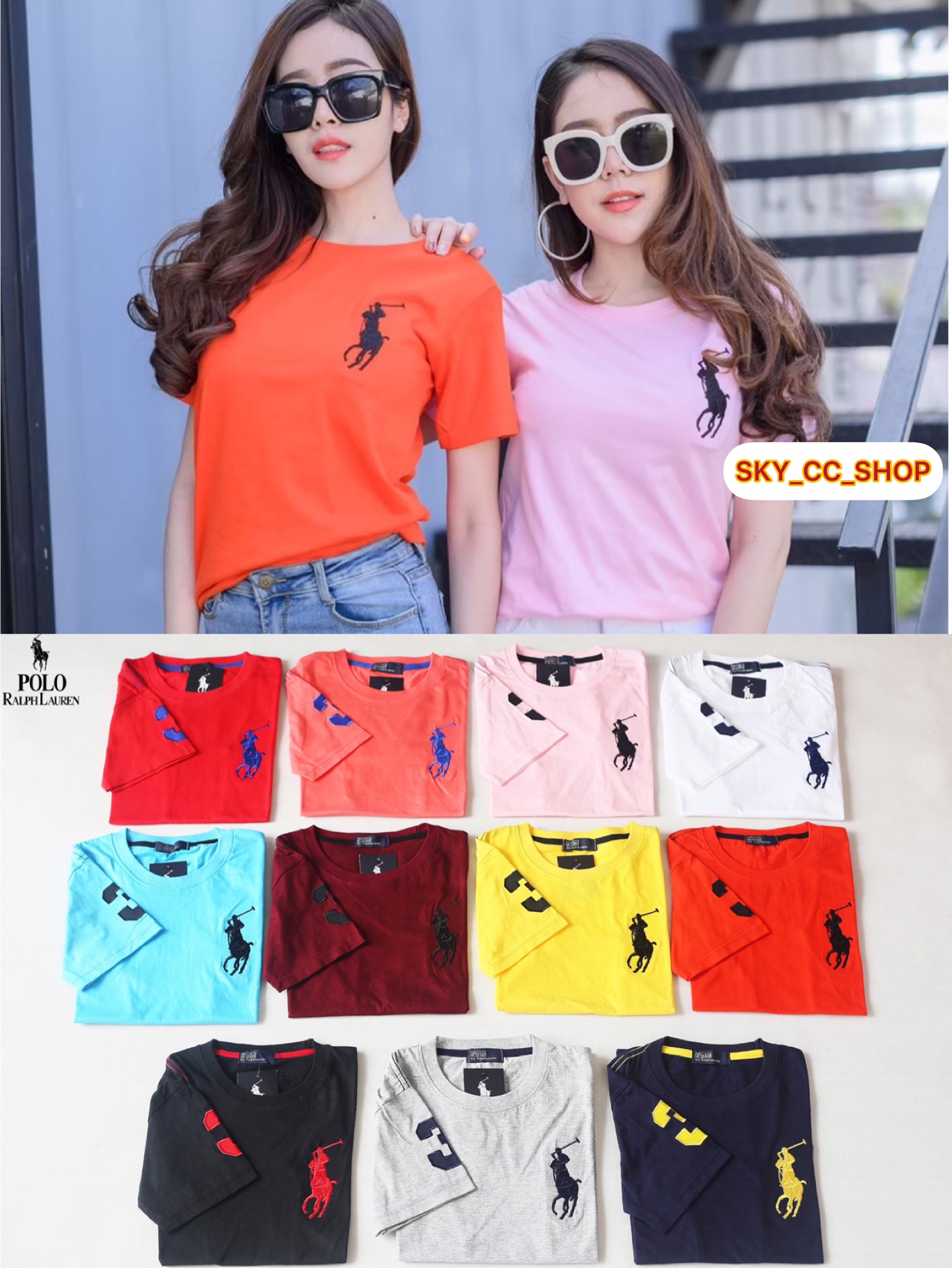 เสื้อยืดผ้าเด้ง งานปัก งานป้าย FOR MOON แขนส่วน อก 38" - joyshop47 - ThaiPick