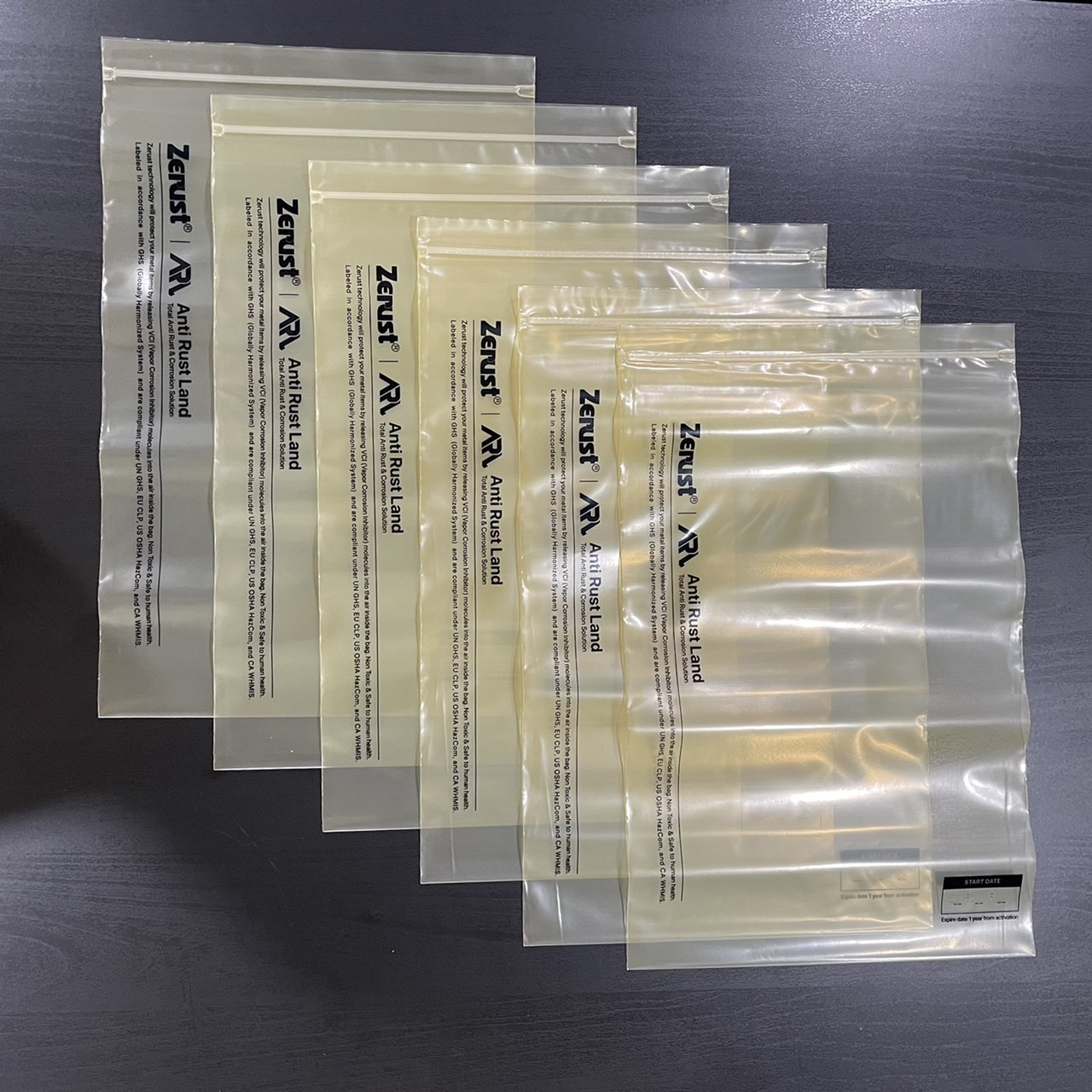 ถุงกันสนิมปืนสั้น Zerust Anti Rust Zip-lock Bag แท้ 100 ถุงซิปล็อค ...