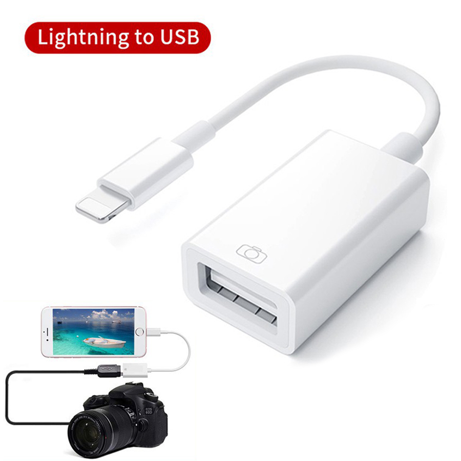 The Well อแดปเตอร์กล้อง Lightning เป็น USB สายแปลง OTG สำหรับโทรศัพท์ ...