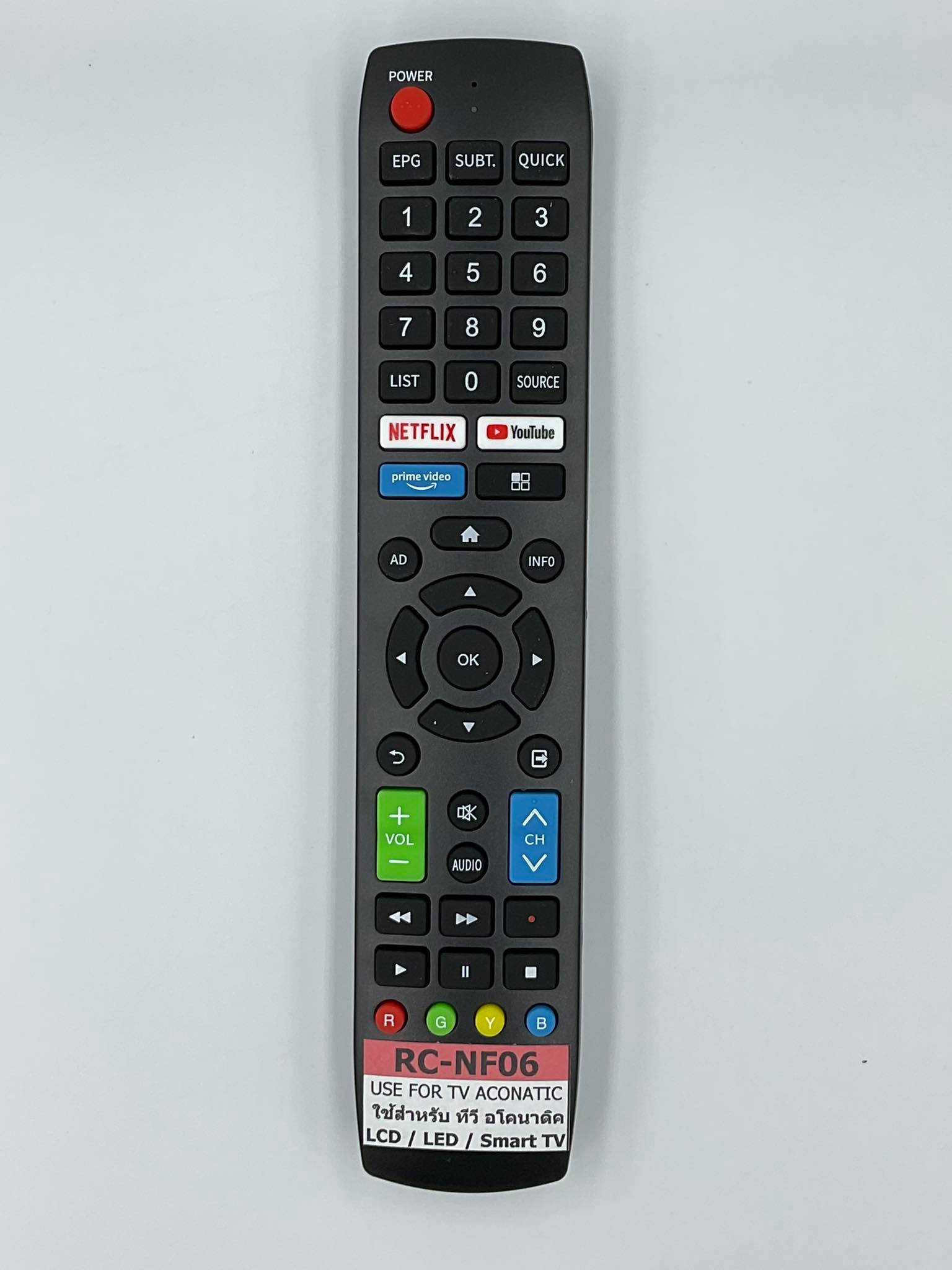 รีโมททีวี Aconatic รุ่น 32HS500AN65US100ANRC-AD04 รีโมทตัวนี้ใช้ได้กับ ...