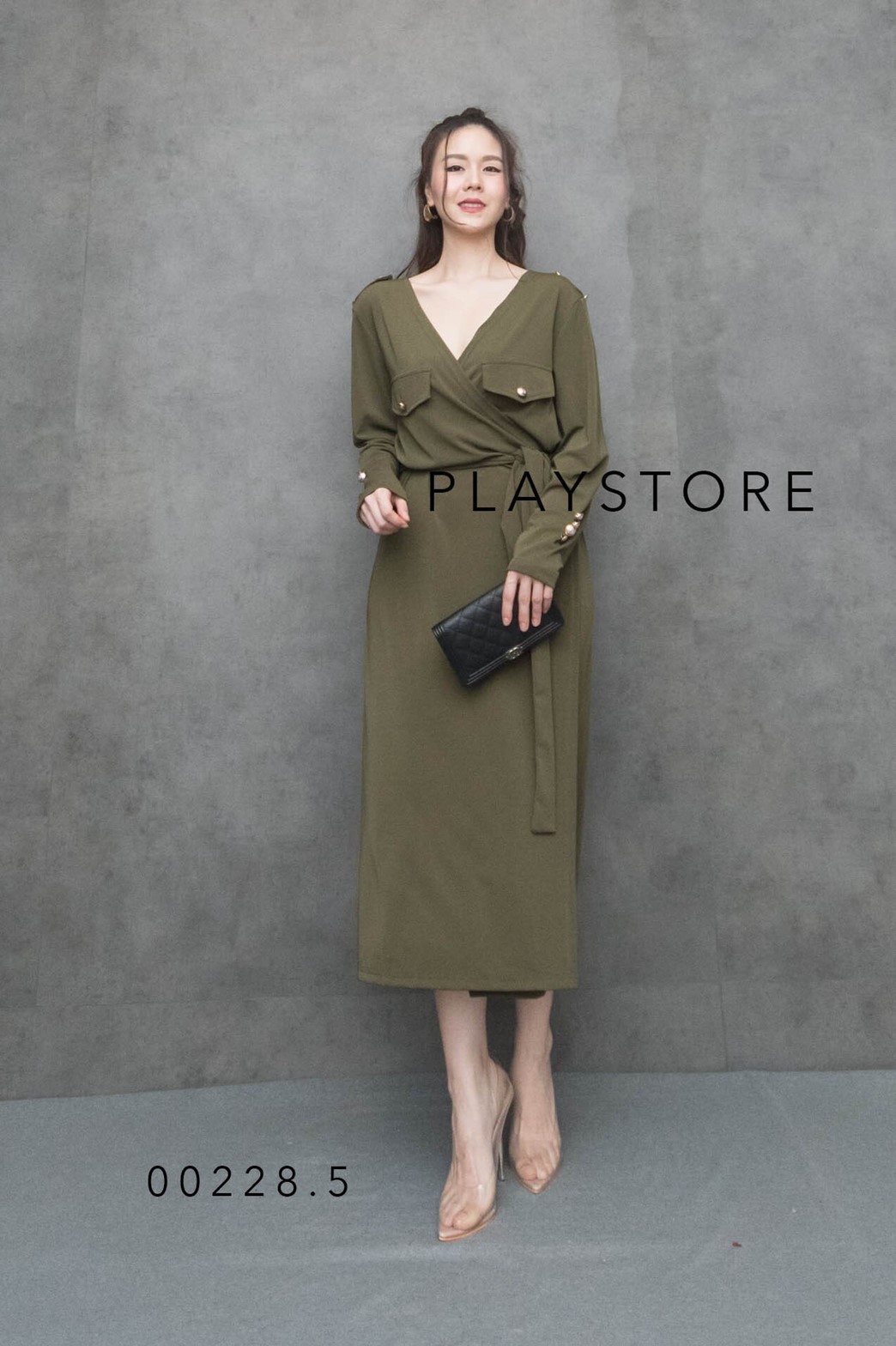 maxi dress แมกซี่เดรส ตัวยาวทรงเก๋ดีไซน์เท่ห์ - SODAENG LADY - ThaiPick