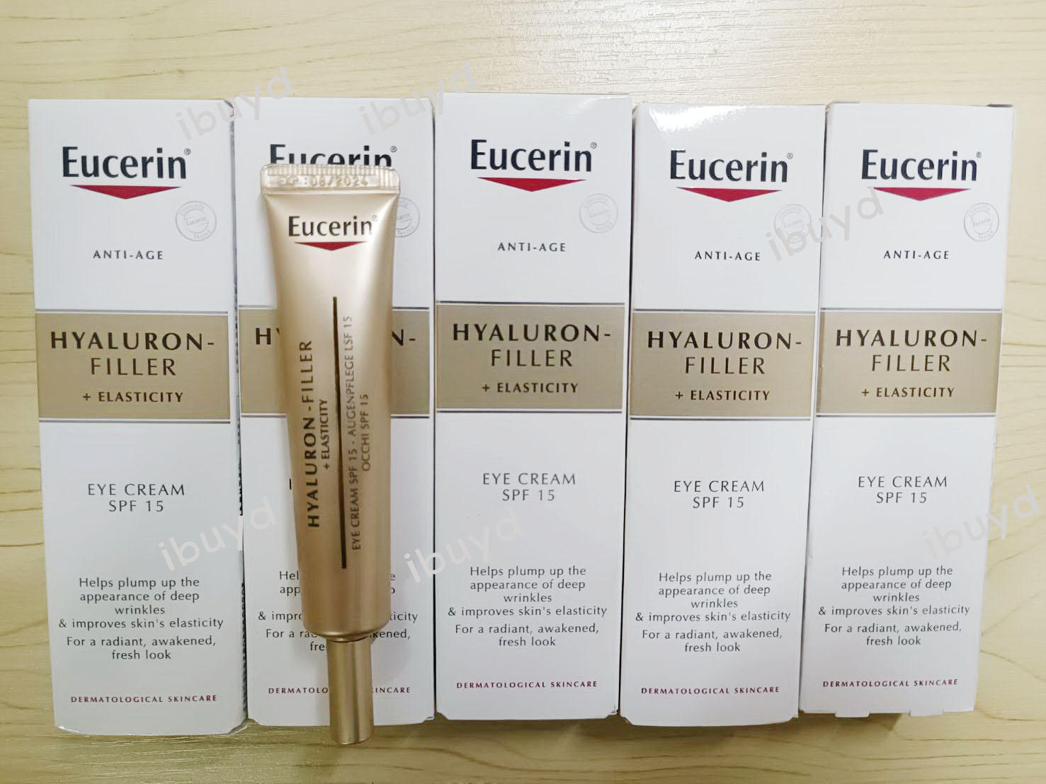 (แพคเกจยุโรป Exp.052024)Eucerin Hyaluron Elastic Filler Eye Cream ...