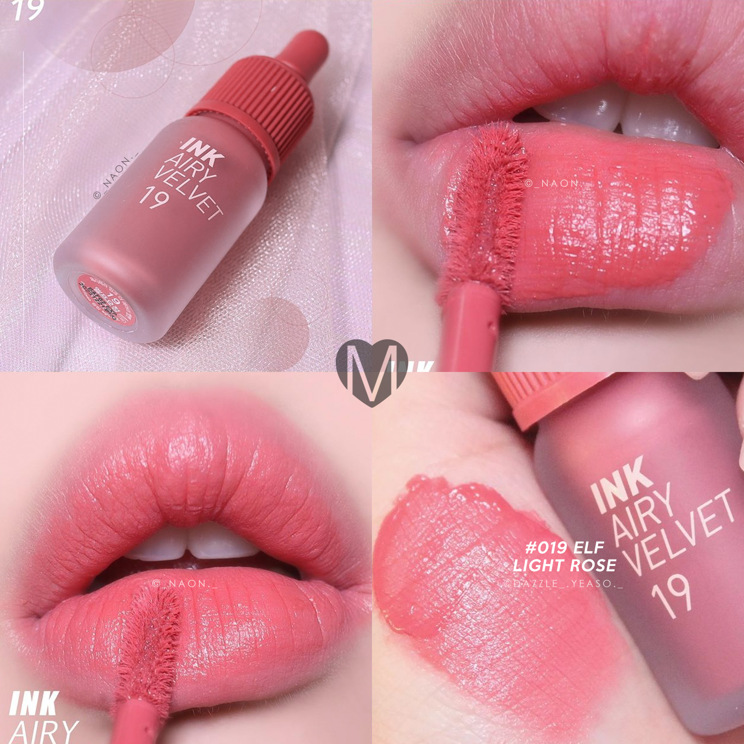 Peripera Ink Airy Velvet - 019 Elf Light Rose - The Cosmetics - ThaiPick