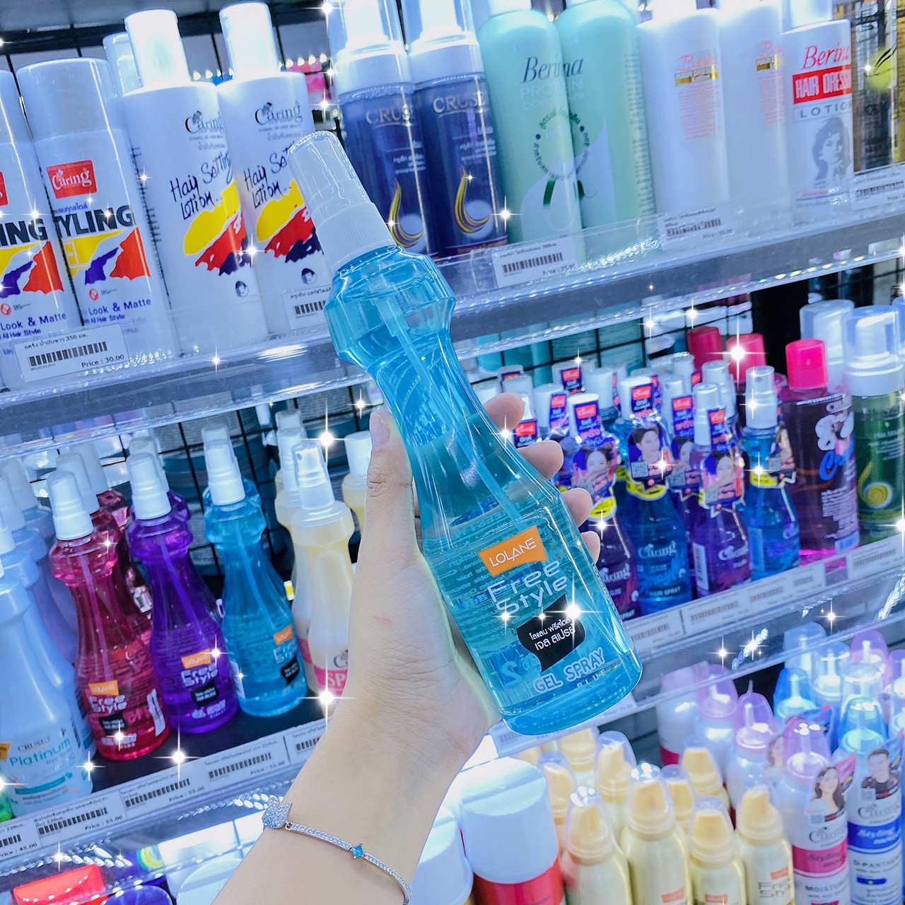 LOLANE FREESTYLE GEL SPRAY.โลแลน ฟรีสไตล์สเปรย์ 215 มล.(มีให้เลือก 3 ...
