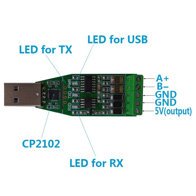 Usb To Rs485 Communication Module Bidirectional Half Duplex Serial Line Converter Aas Mall