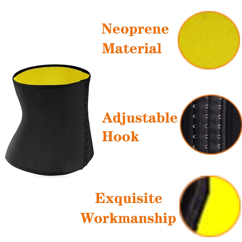 Mens Neoprene Sweat Waist Trainer Wrap Slimming Fat Burn Weight Loss ...