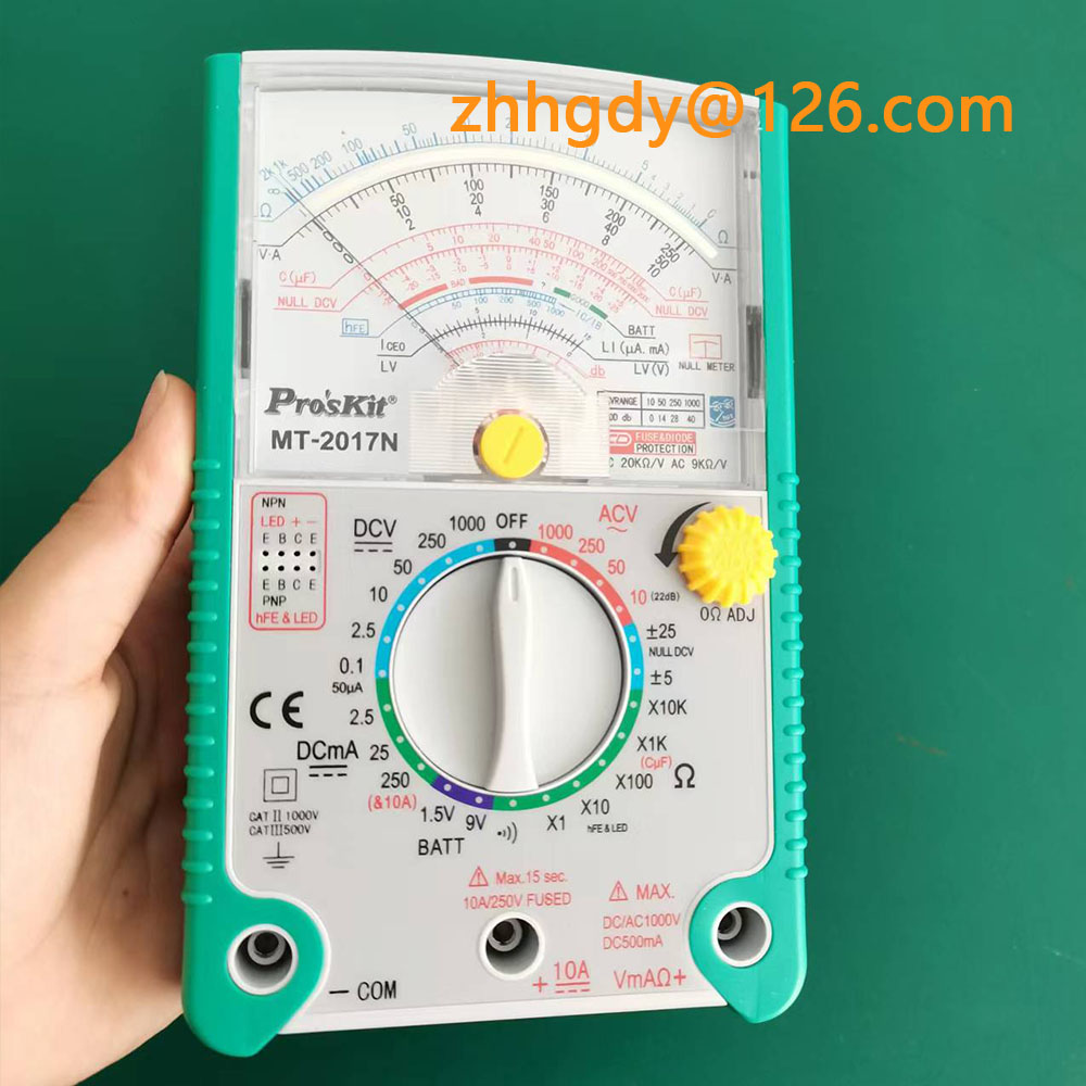 Pro'skit MT-2017N MT-2019 Acdc og Graph Pointer Multimeter Anti-Burning ...