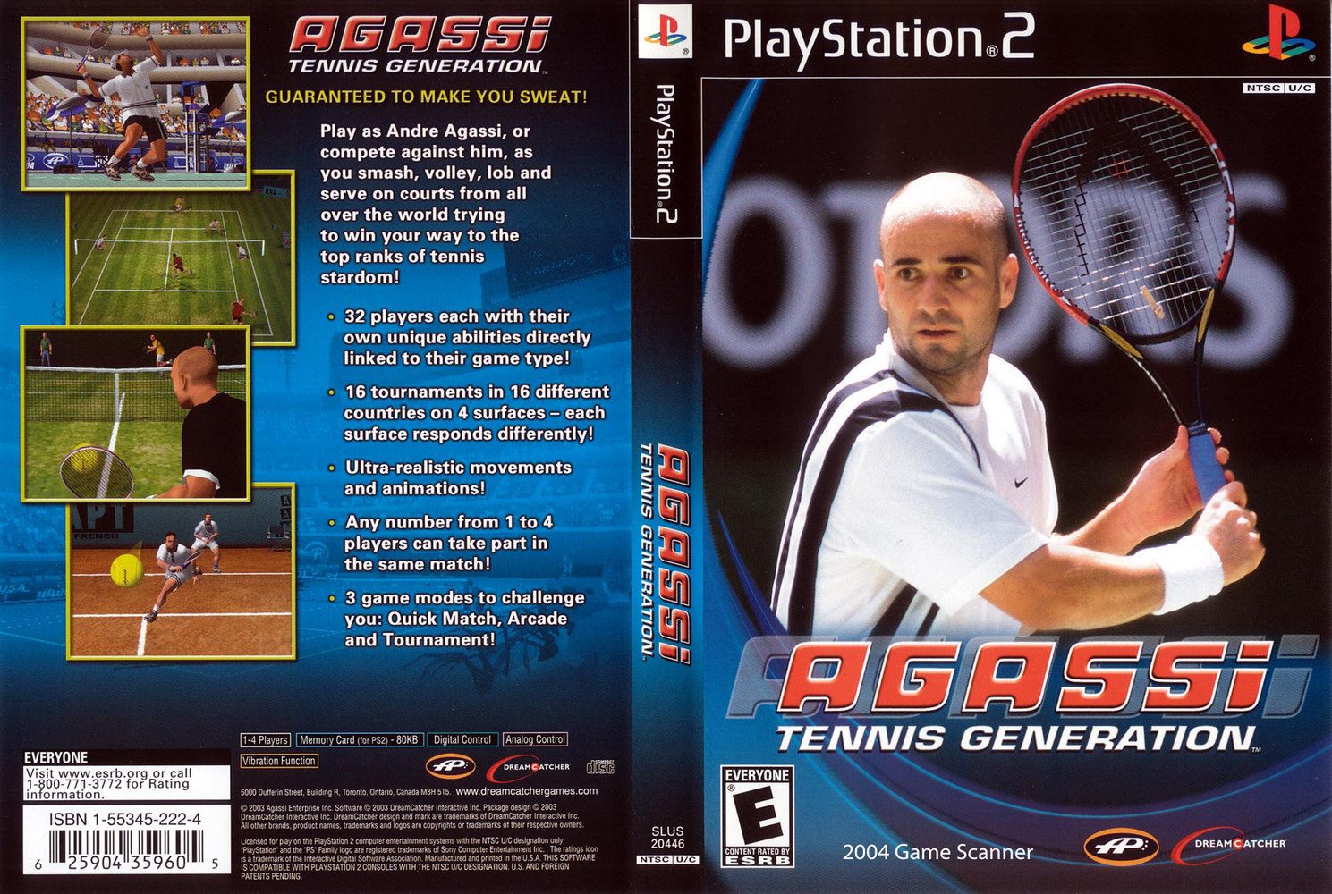 แผ่นเกมส์ PS2 Agassi Tennis Generation คุณภาพ ส่งไว CD | Lazada.co.th