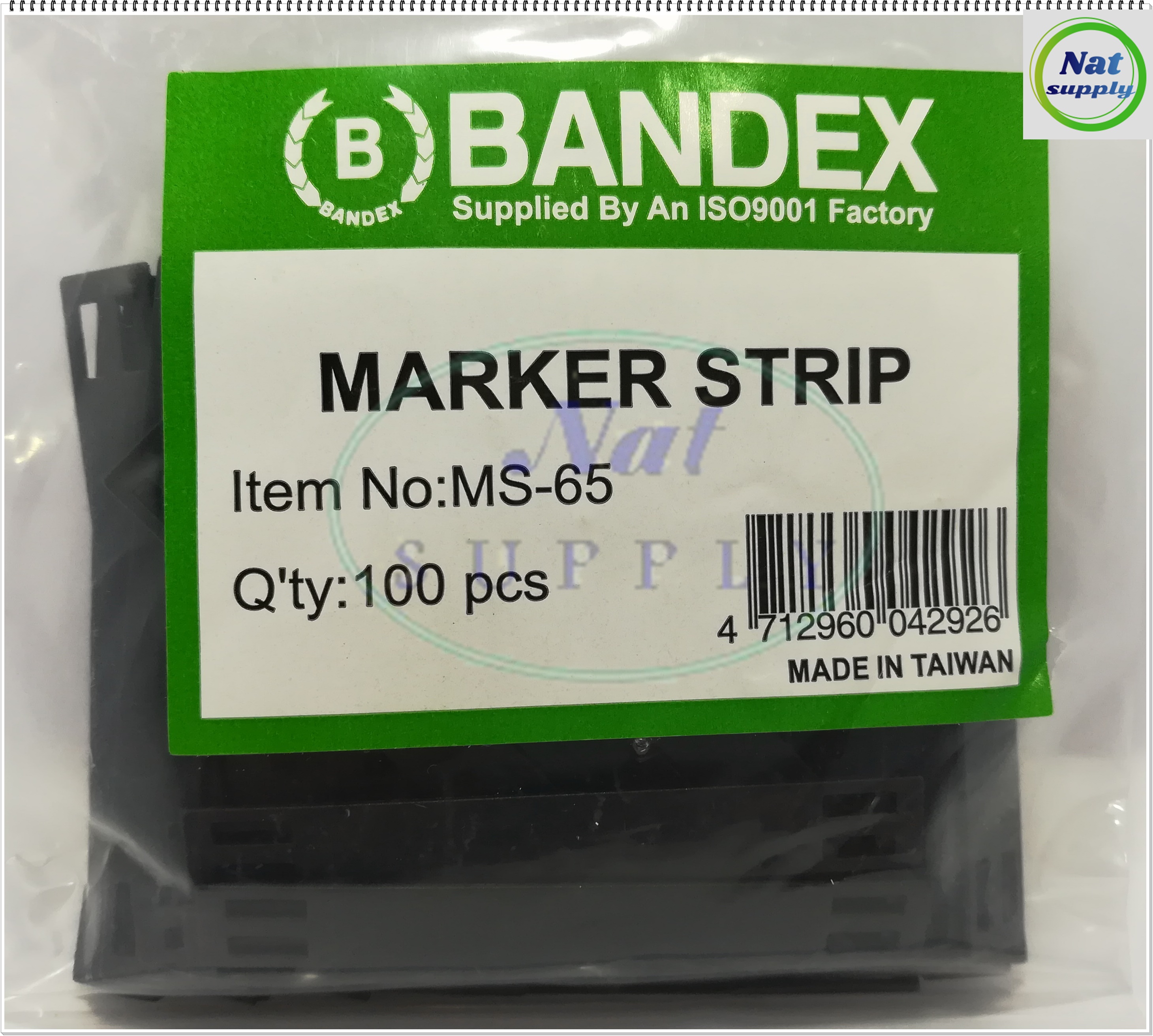 Marker Strip ขนาดป้าย 65*9mm. สีดำ / MS-65 | Lazada.co.th