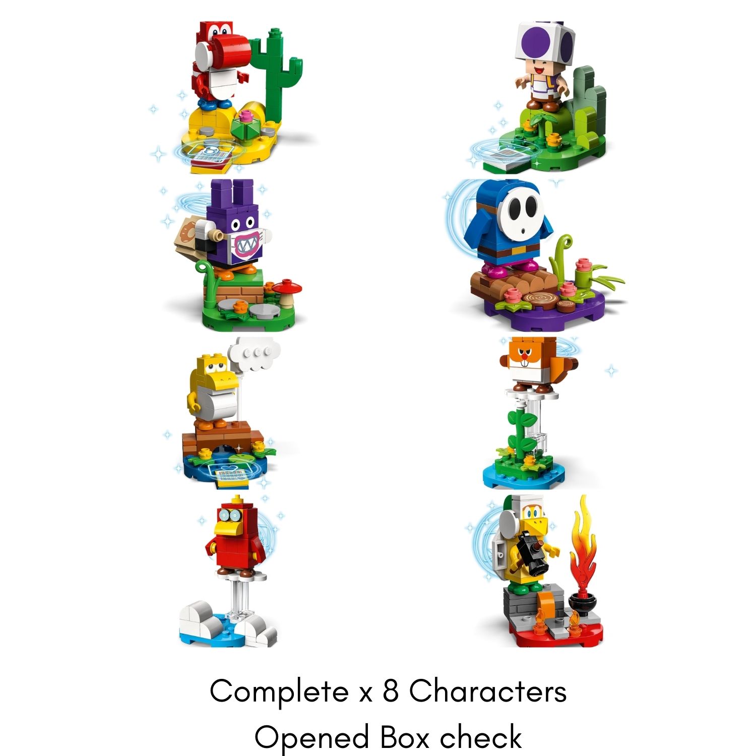 Lego 71410 Character Packs - Series 5 (Super Mario) Complete x 8 ...