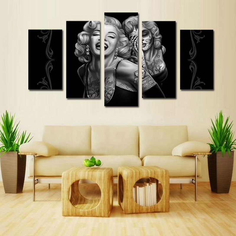 Unframed 5 Panels Painting Canvas Wall Art Picture Wall Pictures For ...