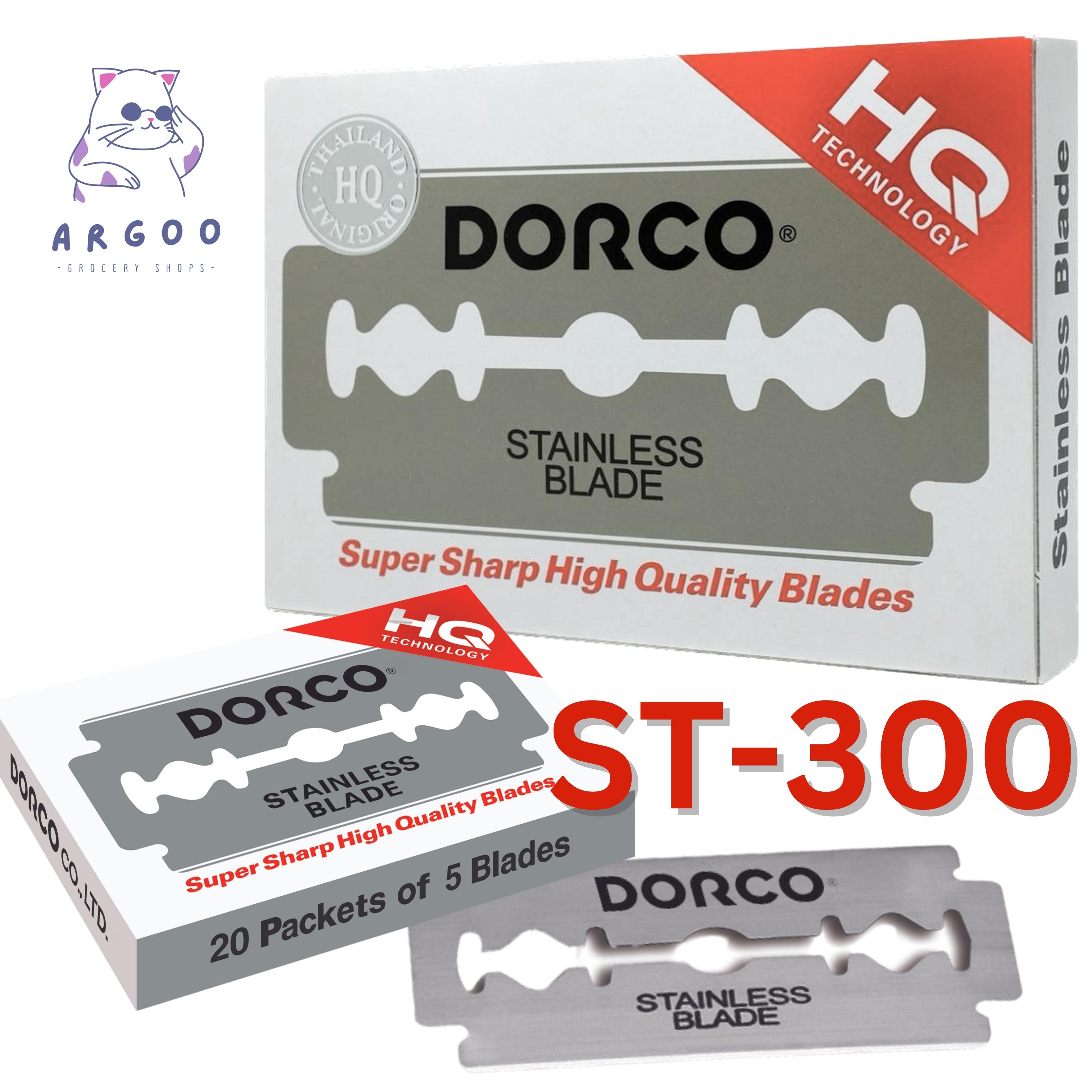 1กล่องเล็ก ใบมีด ดองโก้ Dorco stainless blade ใบมีด 2 คม (1 กล่องเล็ก บรรจุ 5 ใบ) ใบมีดดองโก้ ...