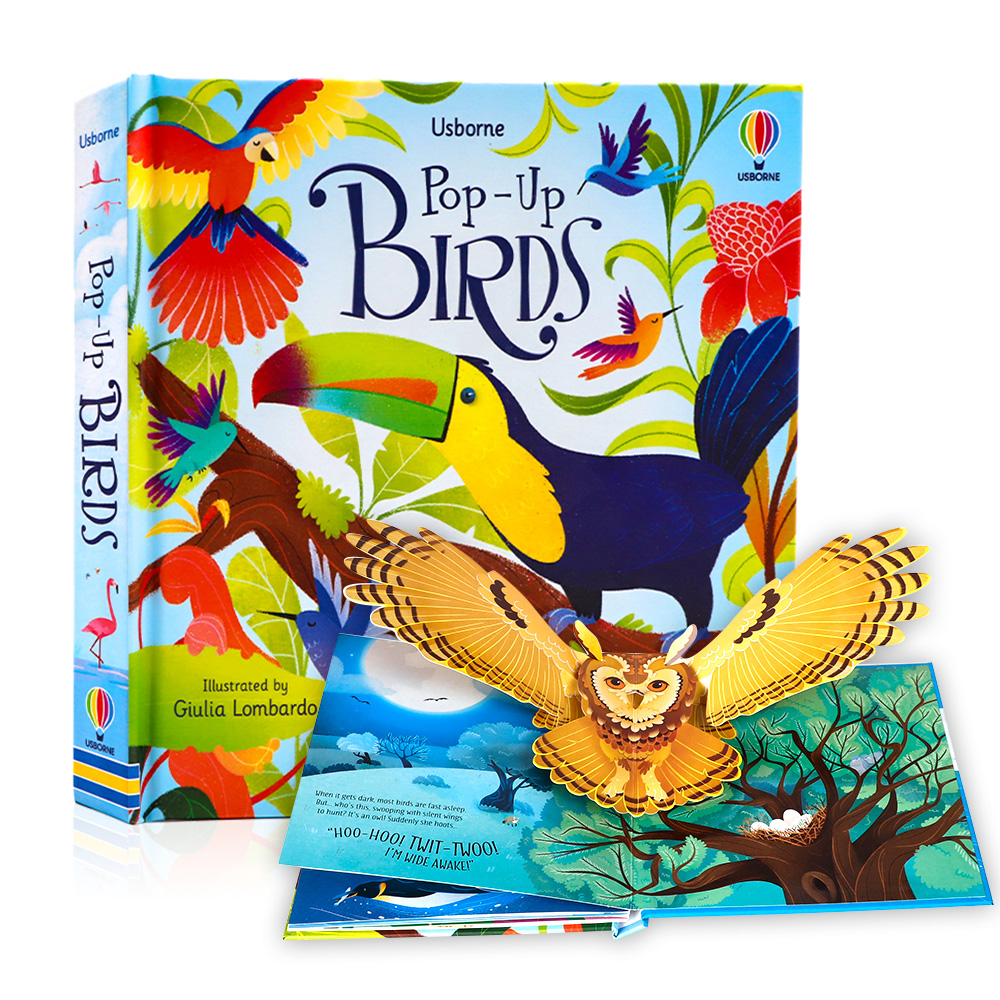 Usborne หนังสือ Pop Up Birds Board Book 3D Flip Books English Story ...