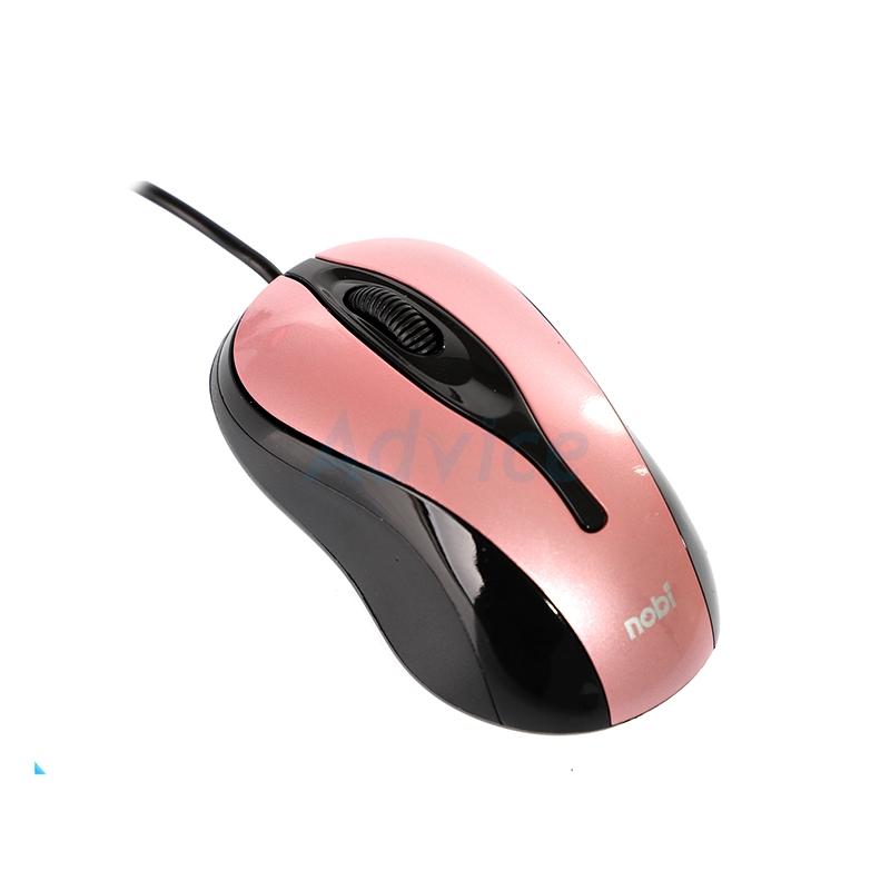USB Optical Mouse NOBI (NM-41) Pink/Black (( เมาส์ )) - Wealth168 ...