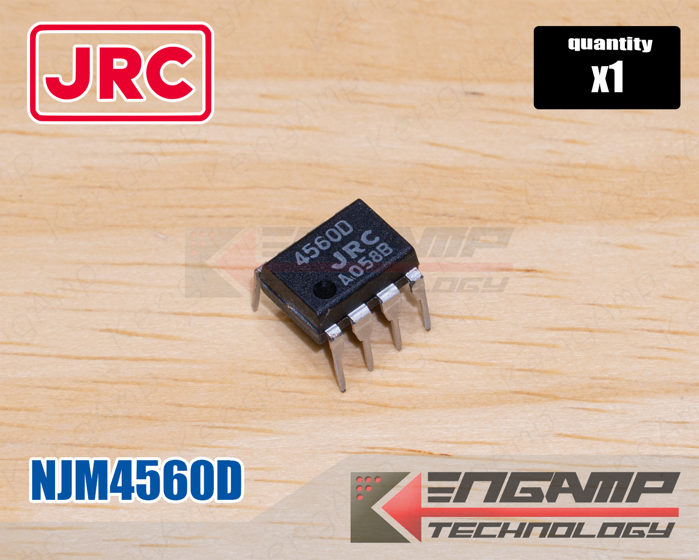 (1ตัว) IC NJM4560D JRC Dual OP-AMP DIP8 - KengAmp2555 - ThaiPick