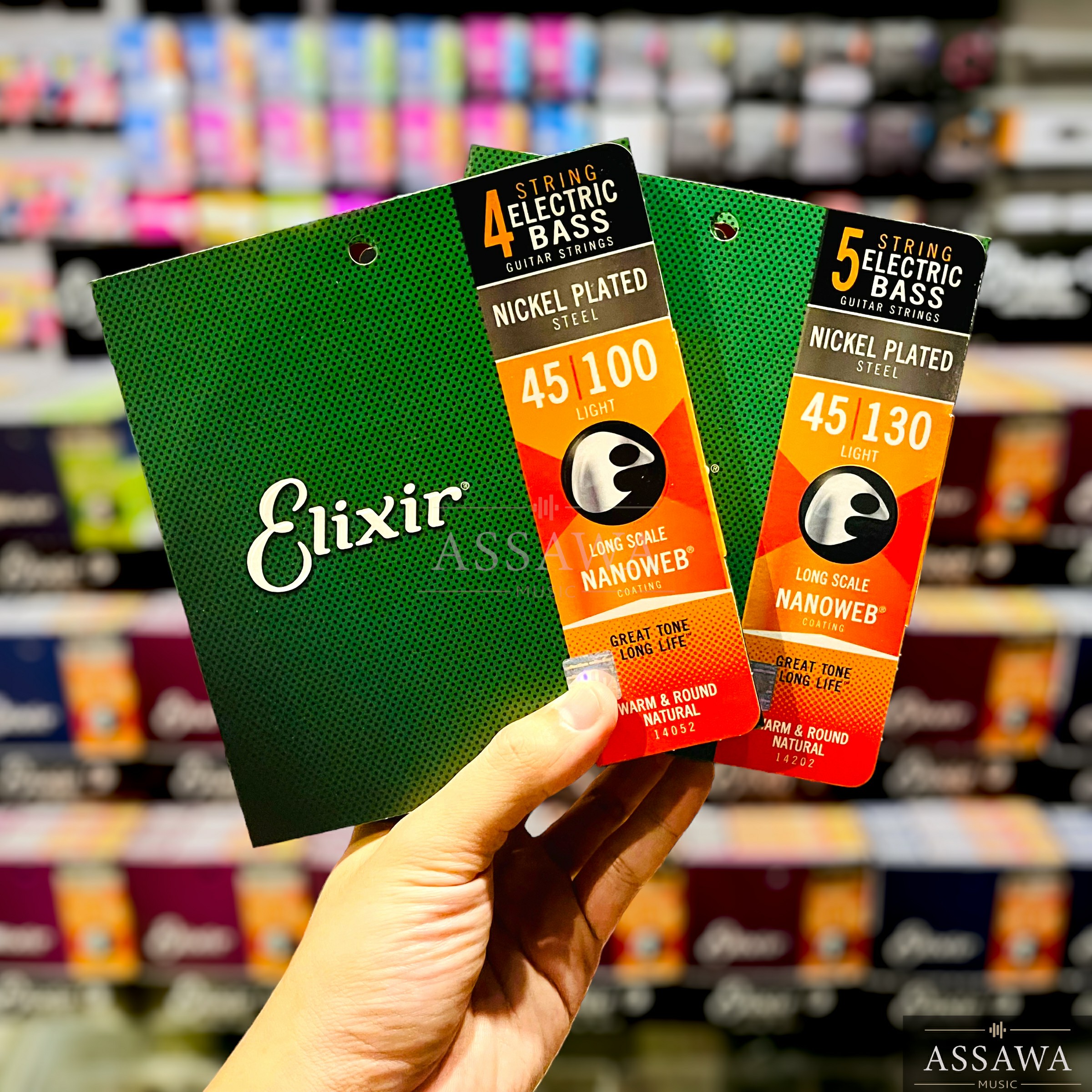 Elixir สายเบส 4 สาย 5 สาย เคลือบกันสนิม ของแท้ Electric Bass String ...