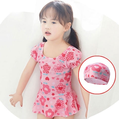 😊 Elite Baby ชุดว่ายน้ำเด็กผู้หญิง 1-10ปี แถมมวกว่ายน้ำ ลายน่ารัก ราคา ...